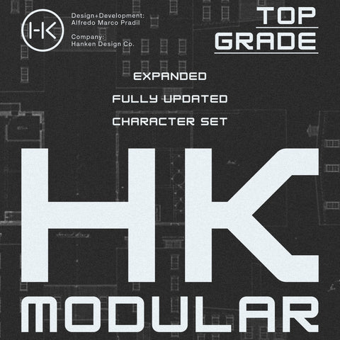 Font Update: HK Modular Typeface | Hanken Design Co.